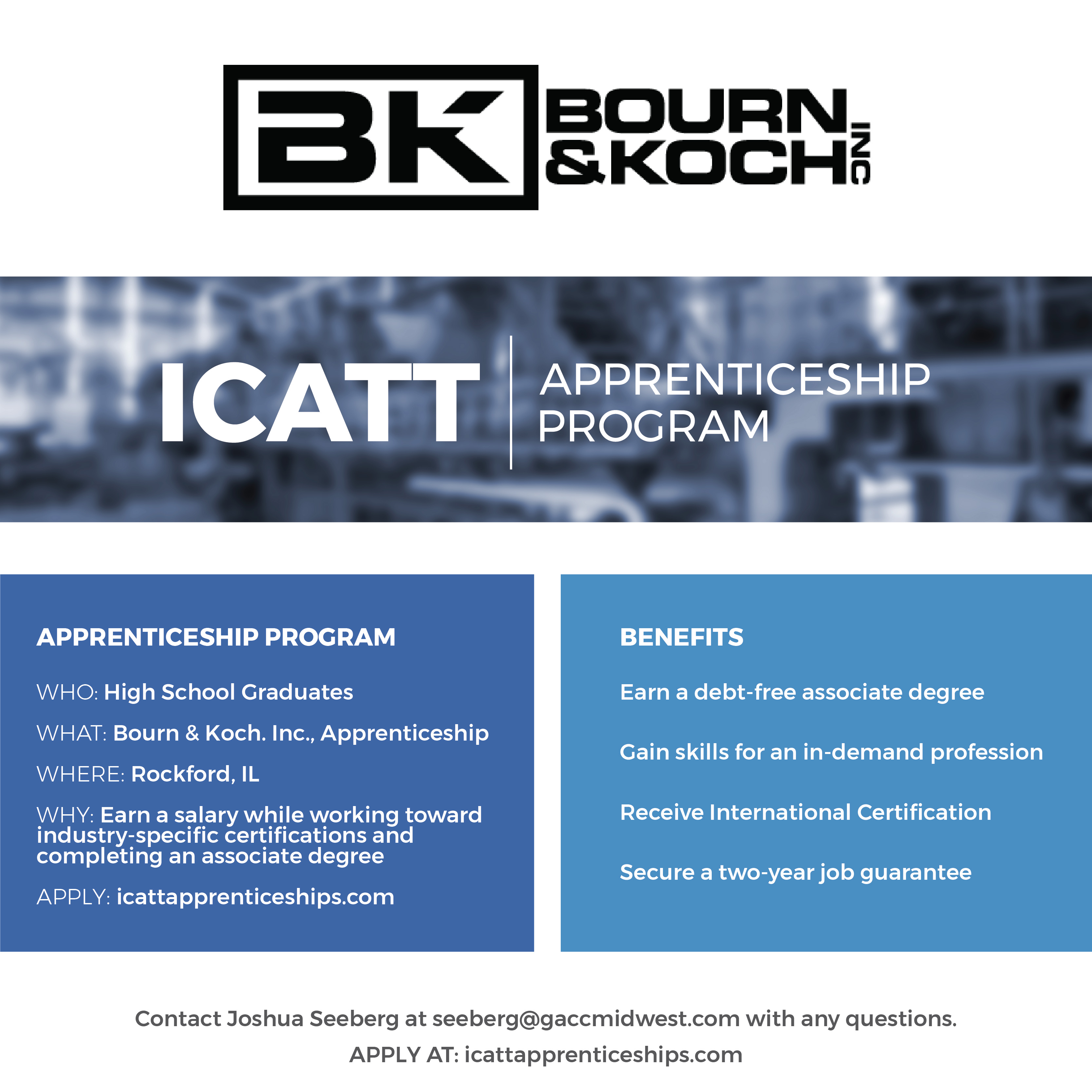 Bourn & Koch Joins ICATT Apprenticeship Program